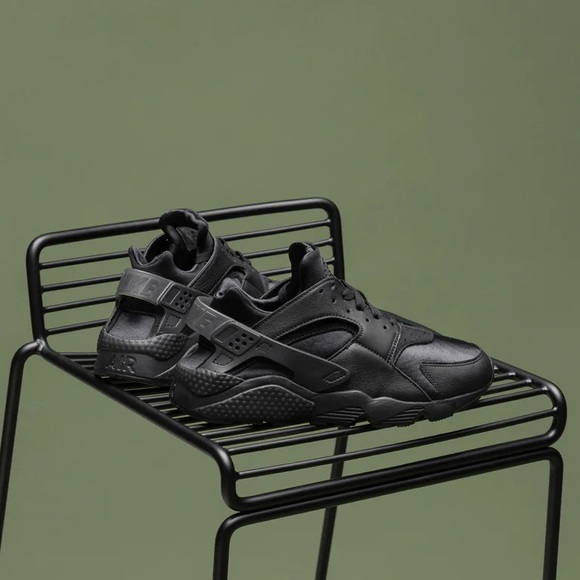 Nike | Shoes | Nike Mens Air Huarache Triple Black Dd68 002 | Poshmark